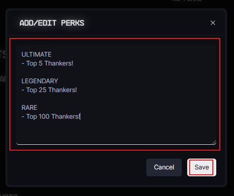 ⏱️ Update Perks / Activate Snapshot Timer – DRiP